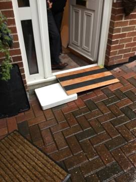 Front door access step - REMAP - Custom made equipment for disabled people
